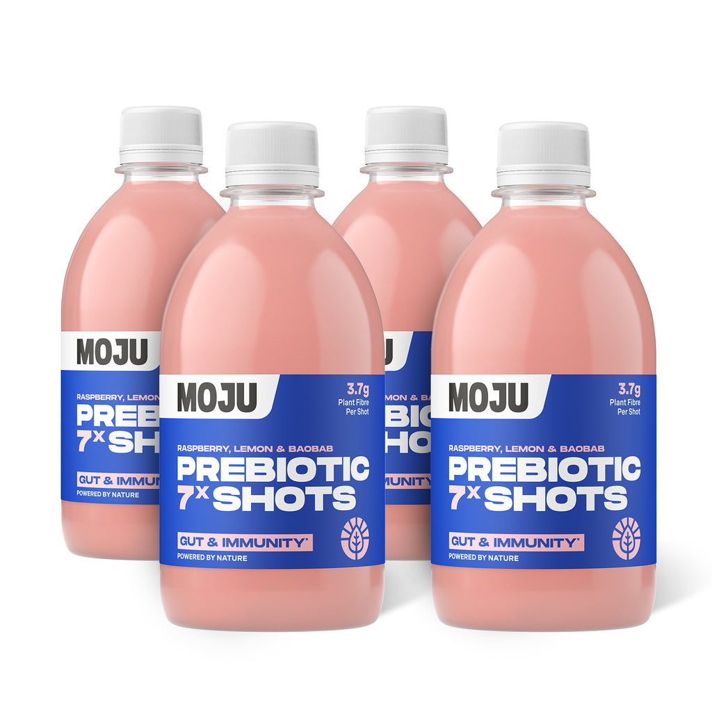 Raspberry Gut Health Dosing Bottles 420ml | 7x Shots Per Bottle | MOJU